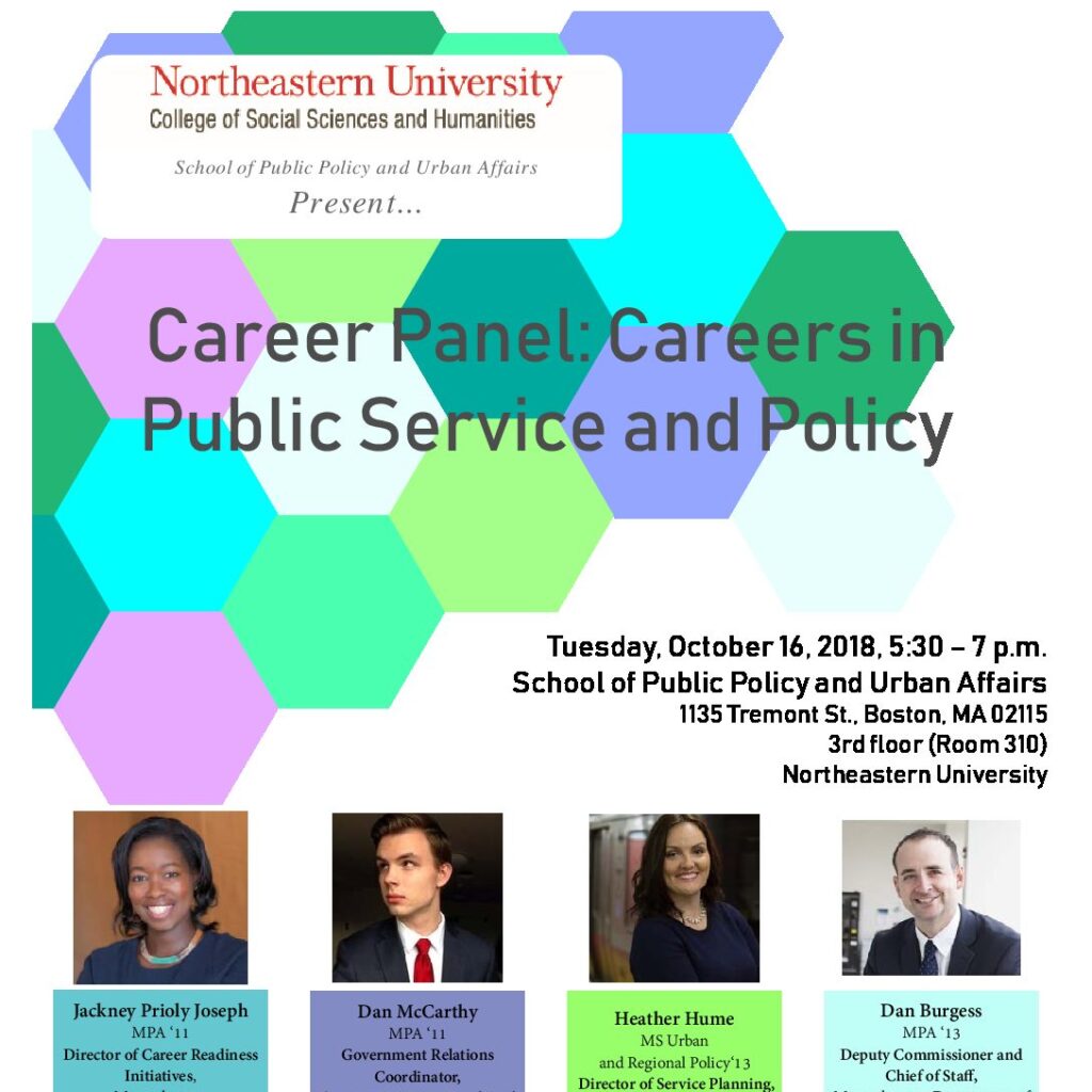 Career Panel: Careers in Public Service and Policy - Human Services