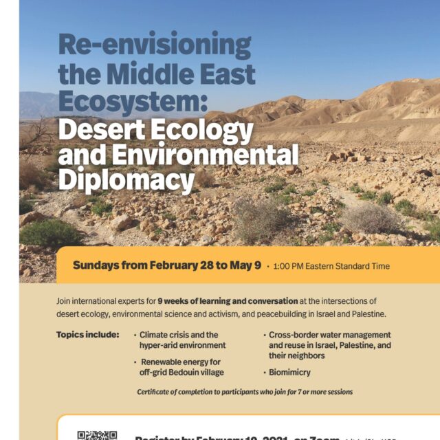 Re-envisioning the Middle East Ecosystem: Desert Ecology and ...