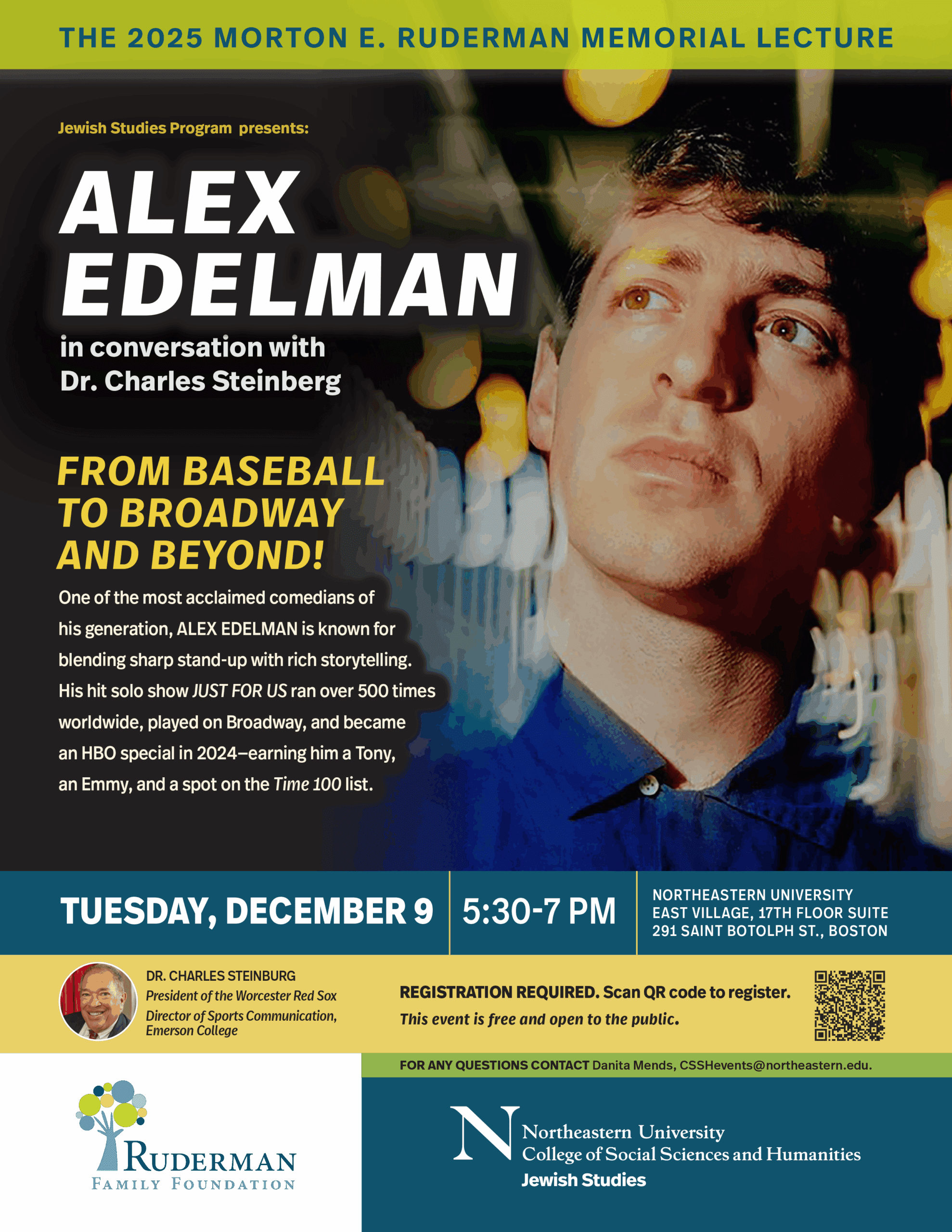 Alex Edelman in conversation with Dr. Charles Steinberg - Jewish ...