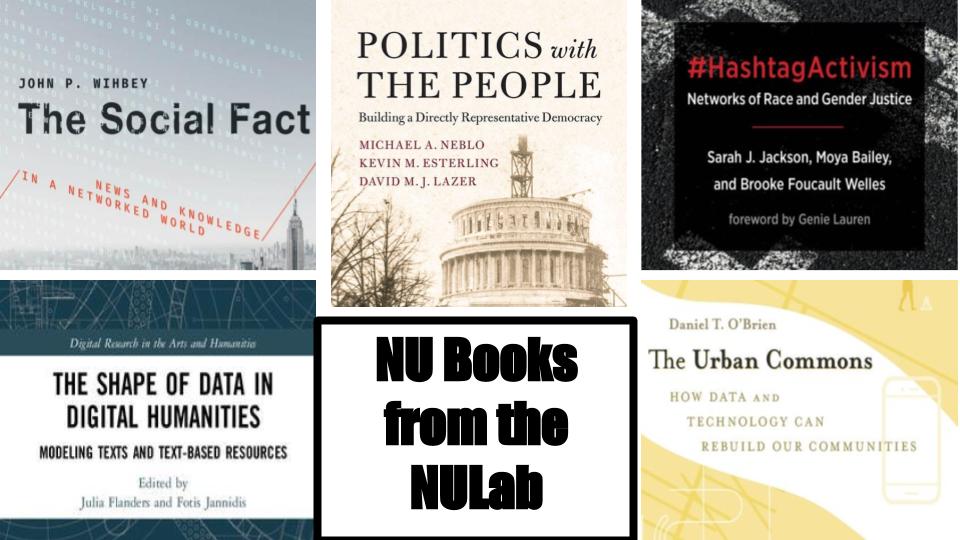 NU Books from the NULab - The NULab for Digital Humanities and ...