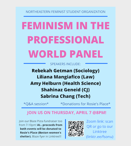 April 7- Feminism in the Professional World Panel - Women's, Gender ...