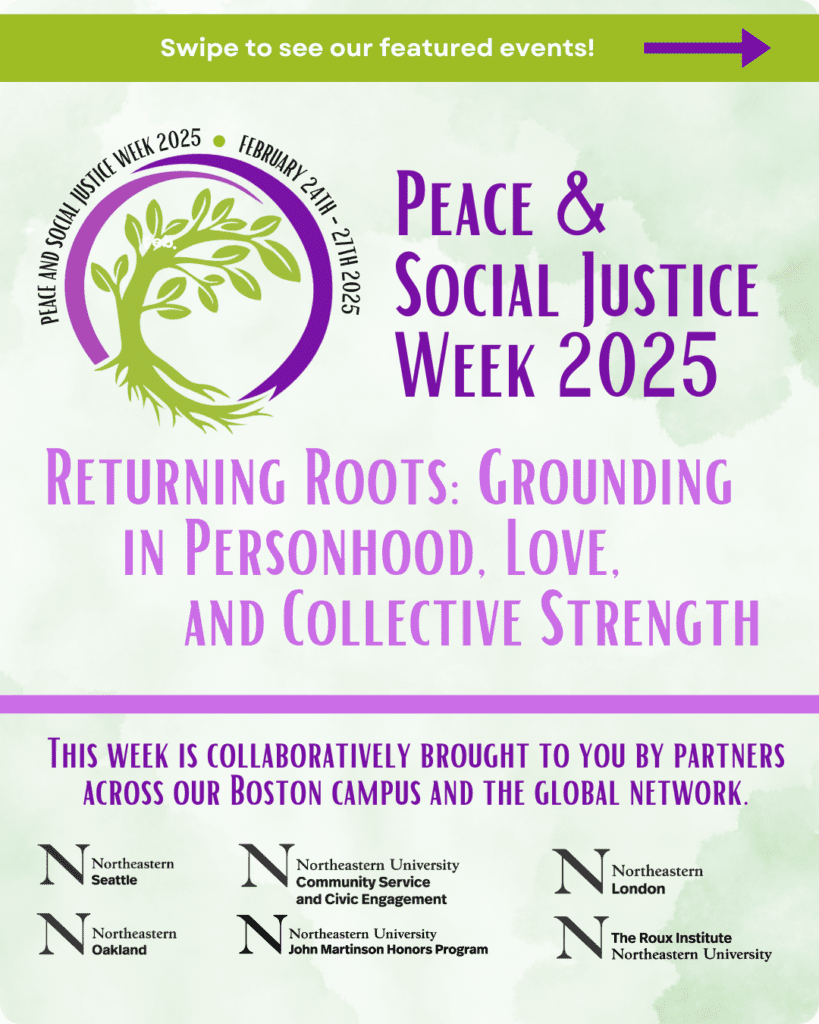 [February 24-27] Peace & Social Justice Week 2025: Returning Roots ...