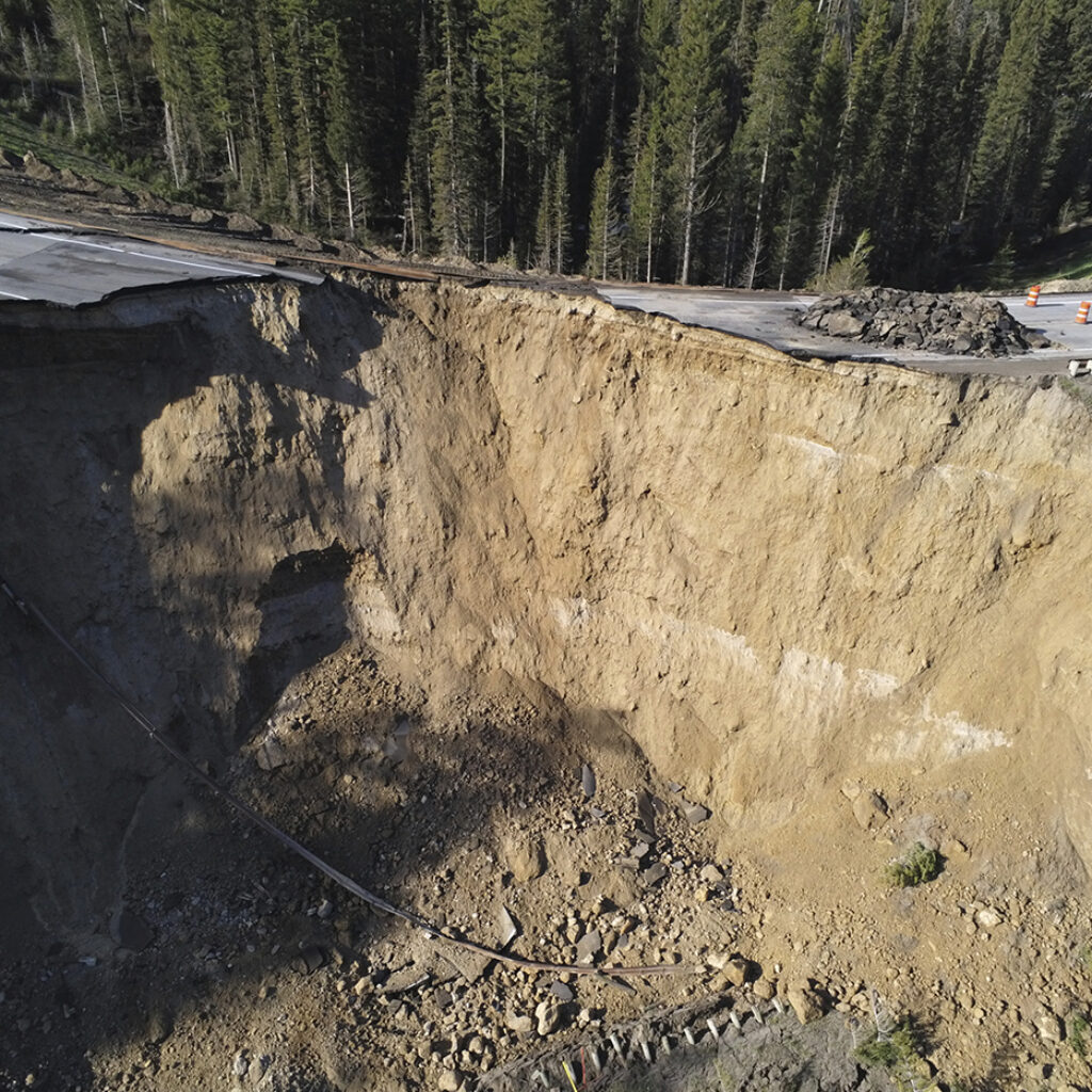 A section of critical highway collapsed in Wyoming. Could it happen ...